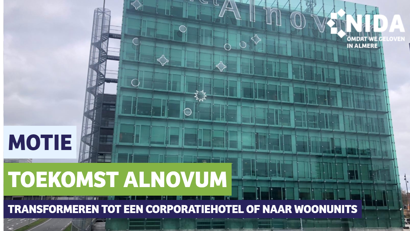 NIDA wil Alnovum transformeren tot een corporatiehotel of woonunits - NIDA